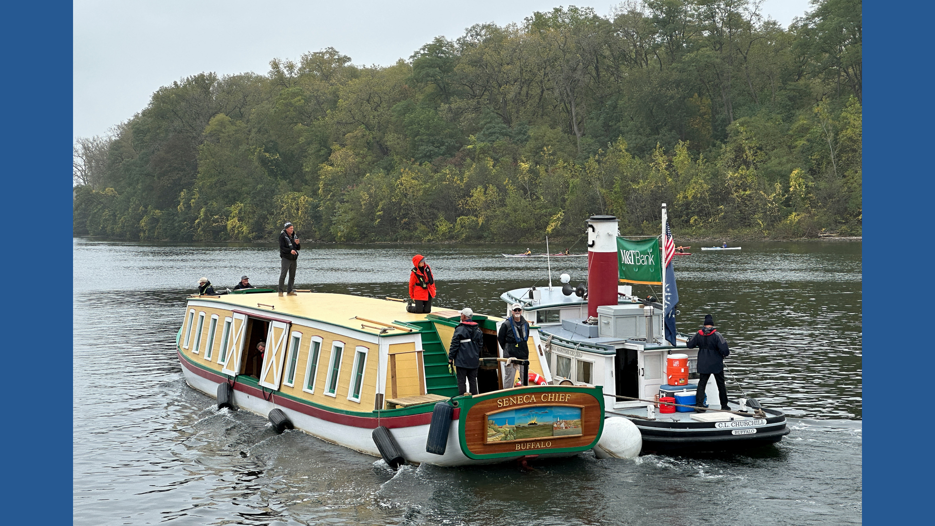 Floating time capsule: Replica boat retraces historic Erie Canal ...