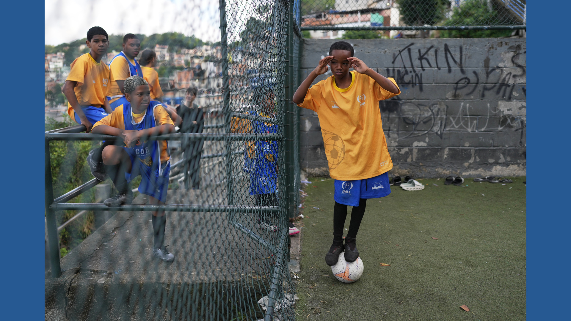 Brazilian players from a Rio de Janeiro favela find hope and ...