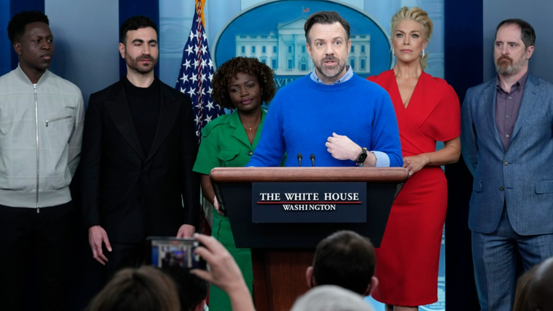 'Ted Lasso' cast promotes mental health at White House | wtol.com
