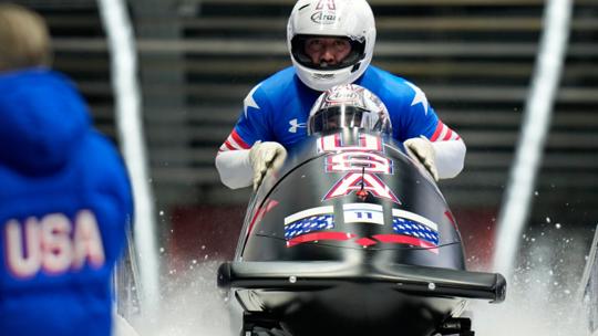 Two US teams qualified to compete in the final four-man bobsled race ...