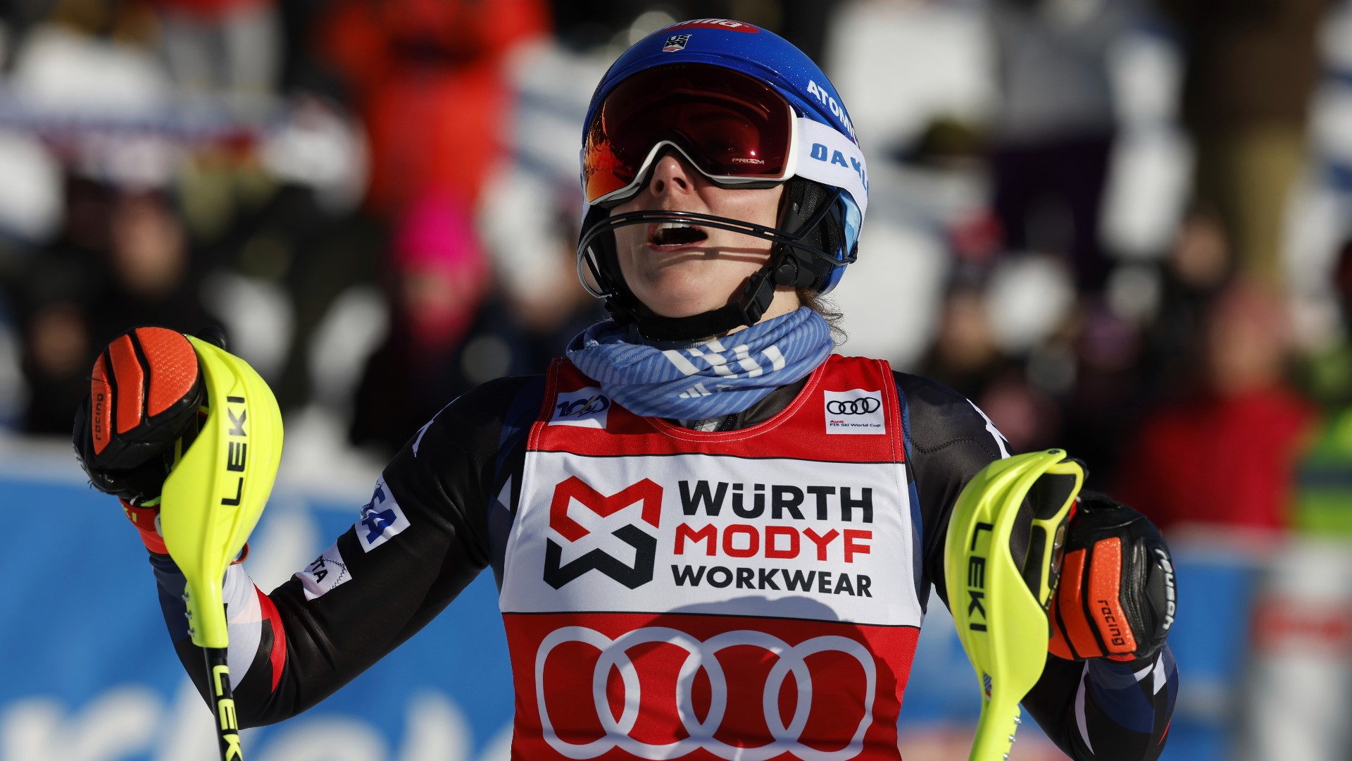 Mikaela Shiffrin wins 1st race after six-week injury layoff | wtol.com