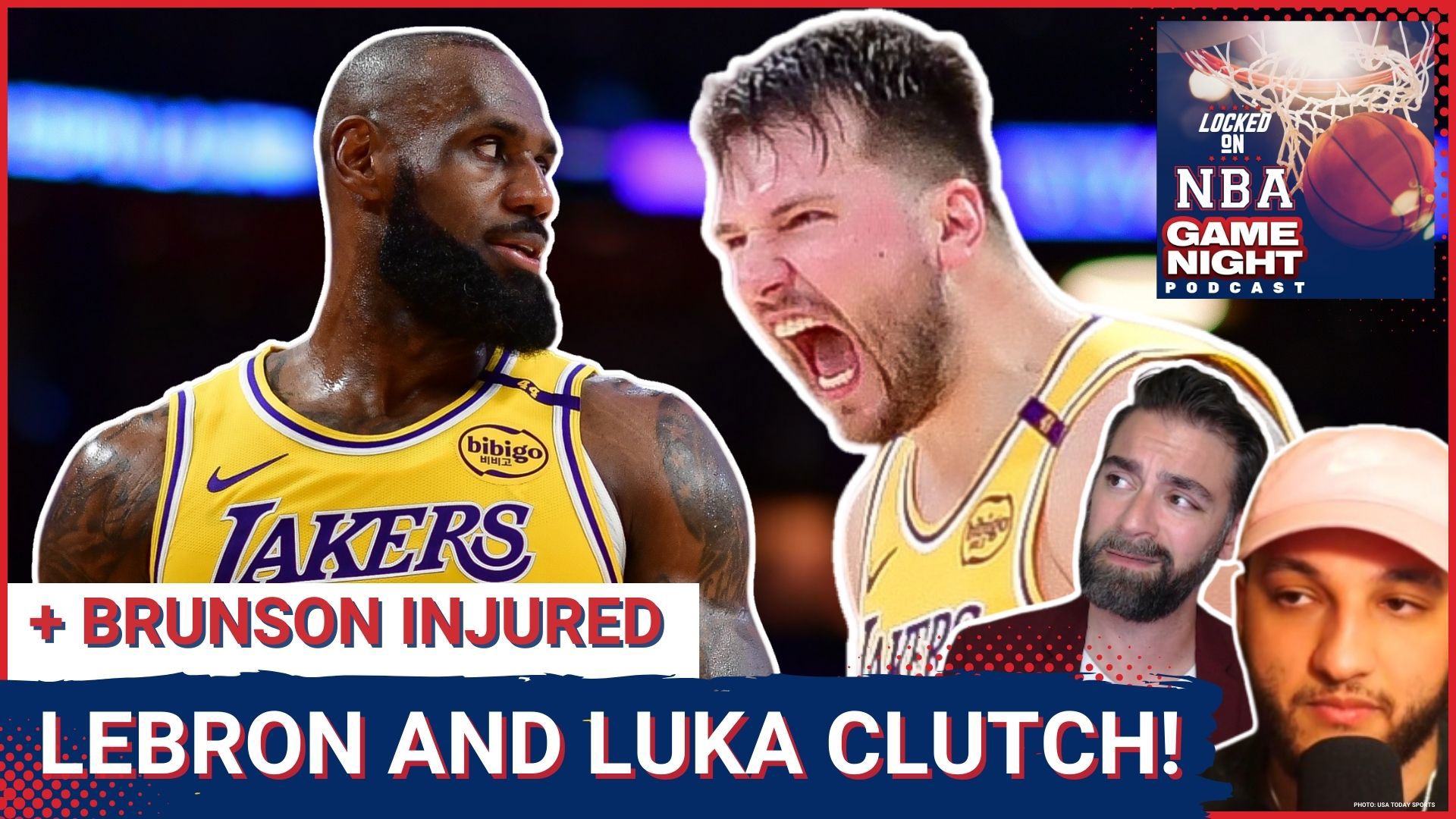 LeBron James & Luka Doncic HEROICS in Lakers vs Knicks THRILLER | Jalen Brunson Injured | Game ...