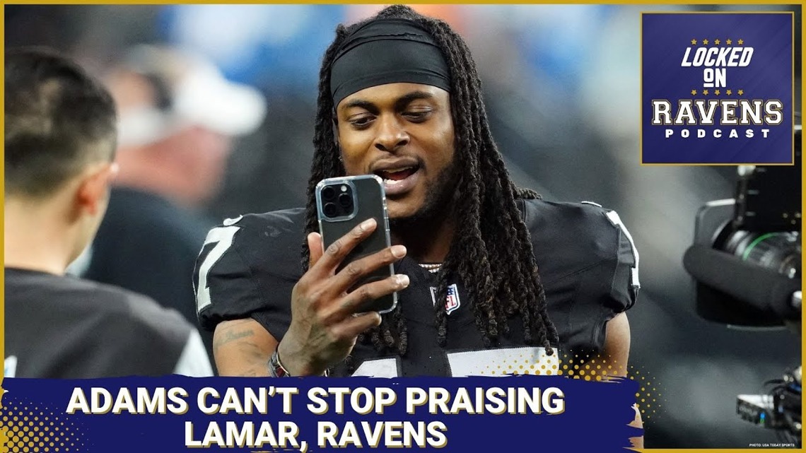 Raiders WR Davante Adams non-stop praises Lamar Jackson, Baltimore ...