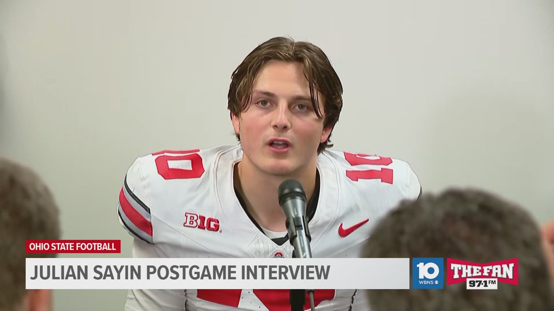 Julian Sayin postgame interview | Ohio State vs. Washington | wtol.com