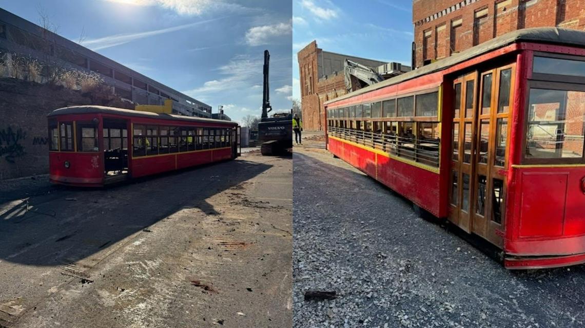 Trolley rescued from old Spaghetti Warehouse building | wtol.com