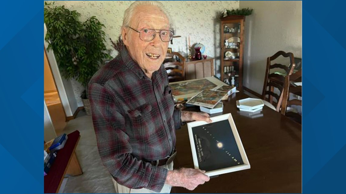 105-year-old eclipse chaser excited to add 13th to his list, has advice ...