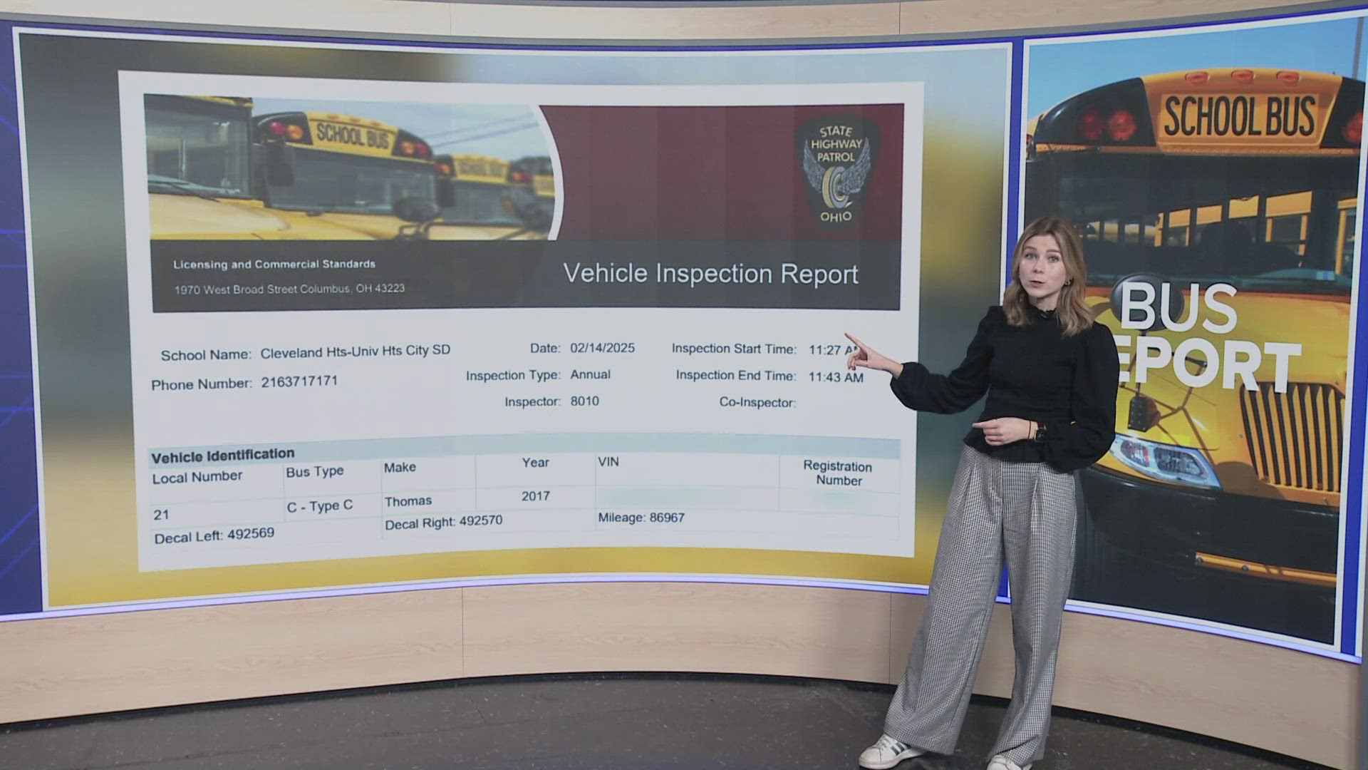 School bus engulfed in flames in Cleveland Heights had been cleared by ...