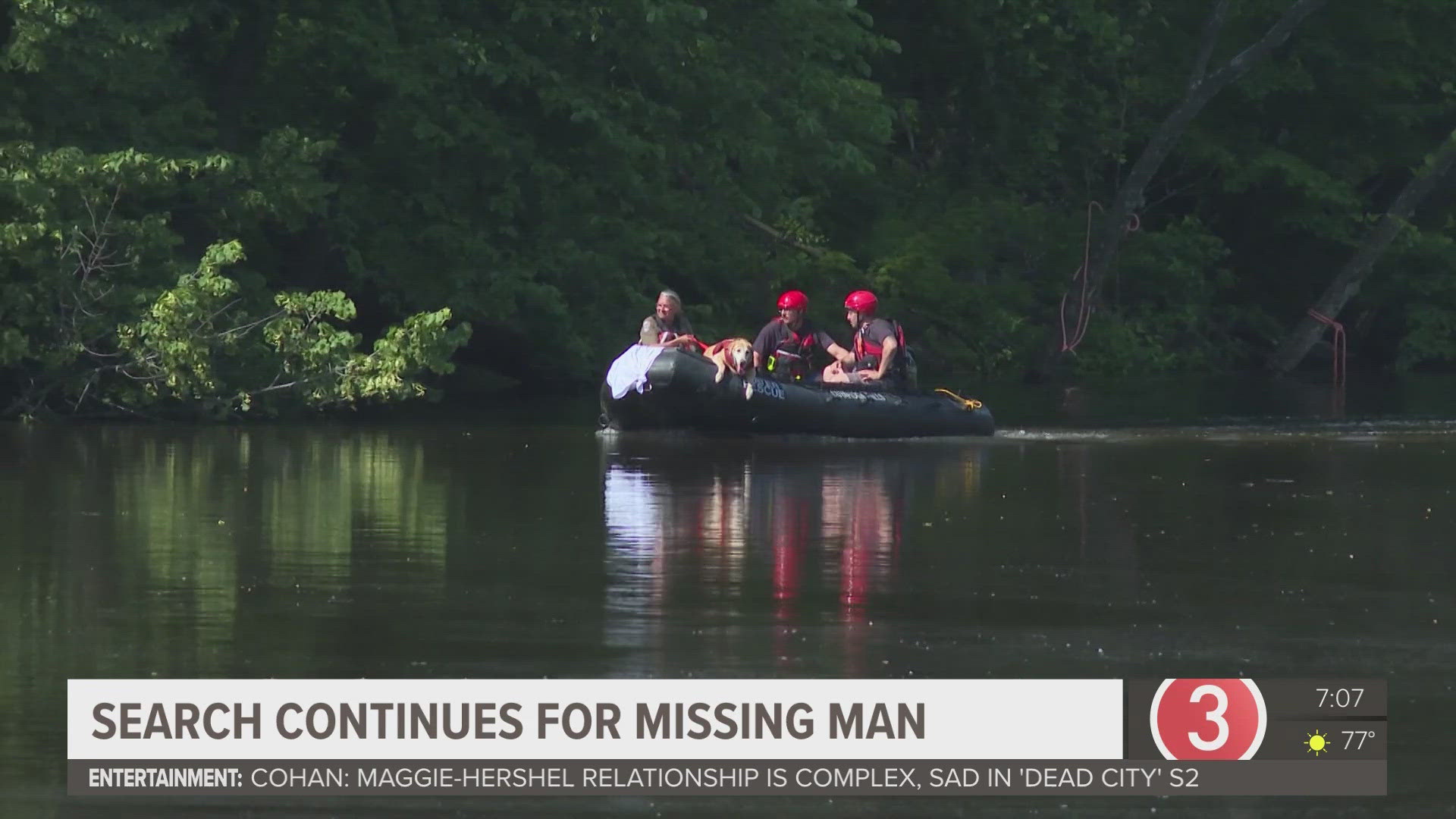 5-year-old recovered, father missing after inner tube capsizes on ...