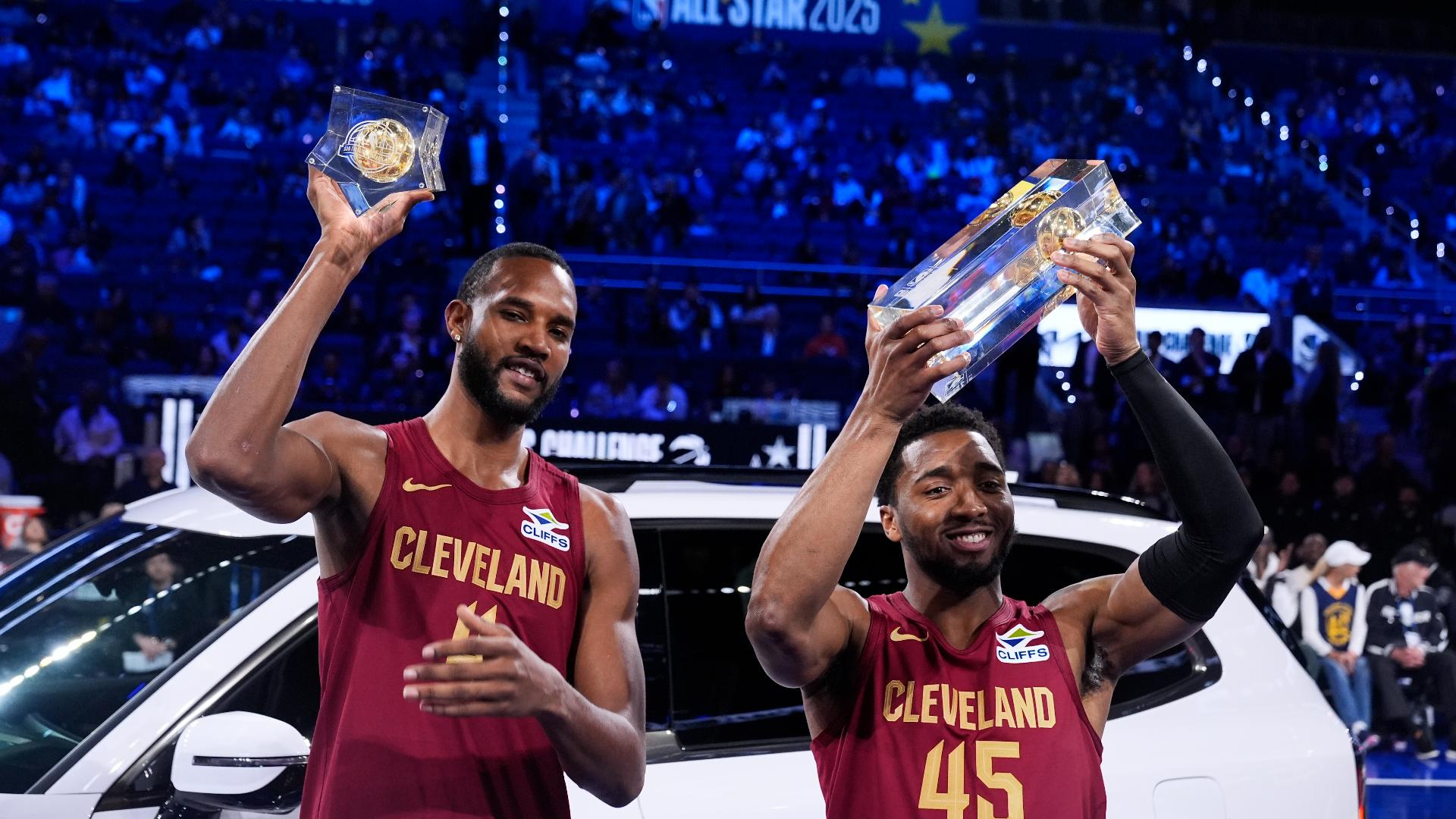 Cavs' Donovan Mitchell, Evan Mobley win All-Star skills event | wtol.com