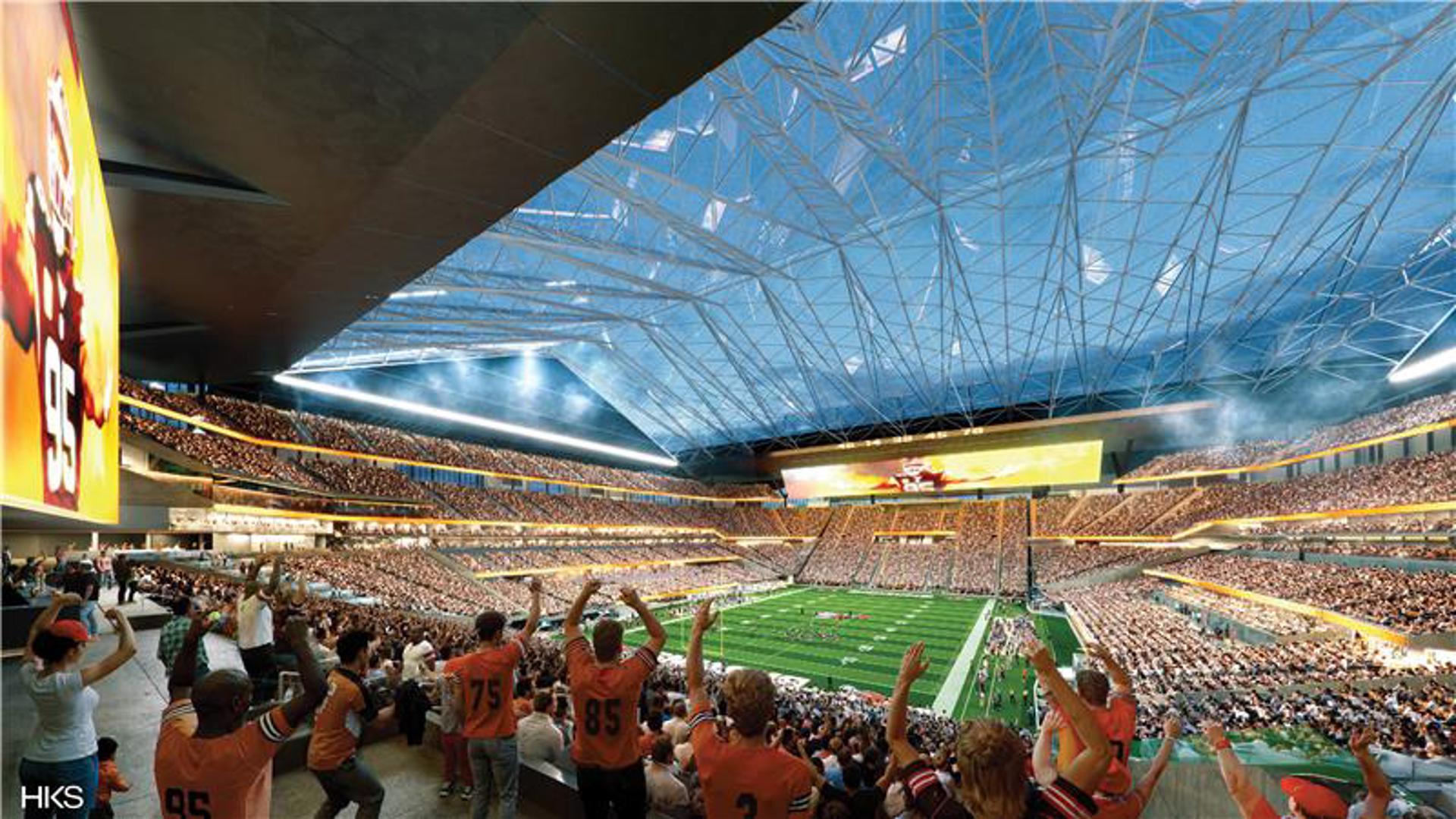 Work begins on new Cleveland Browns stadium in Brook Park | wtol.com