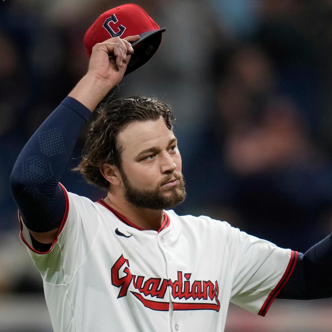 Slade Cecconi loses no-hit bid in 8th, Guardians rout Royals 10-2 ...