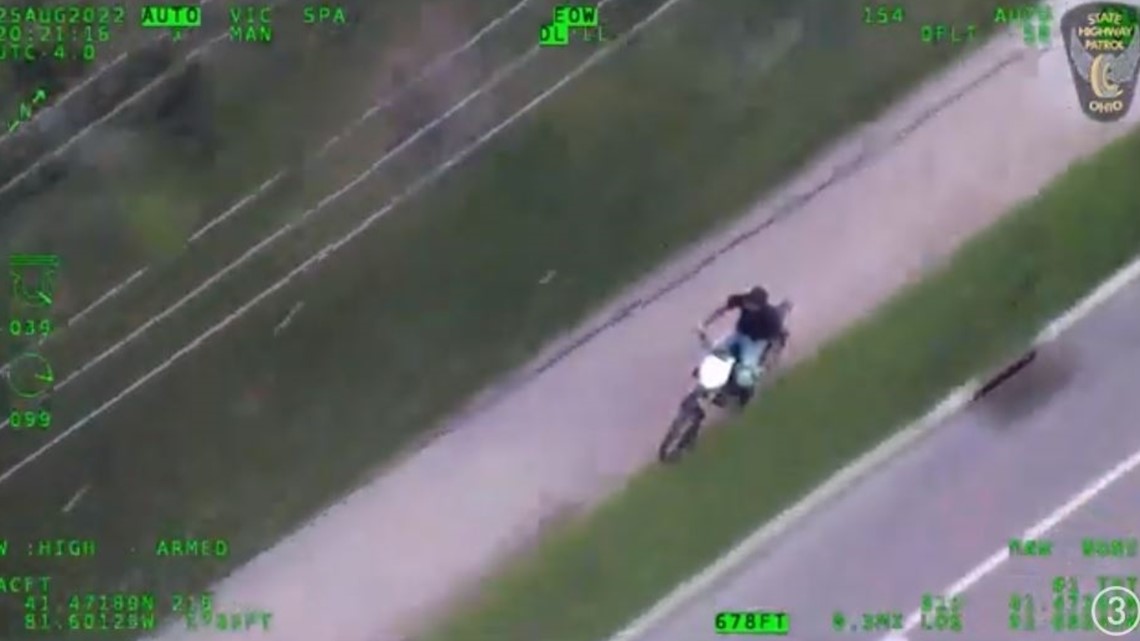 OSHP chopper pursues 'reckless' dirt bike rider in Cleveland | wtol.com
