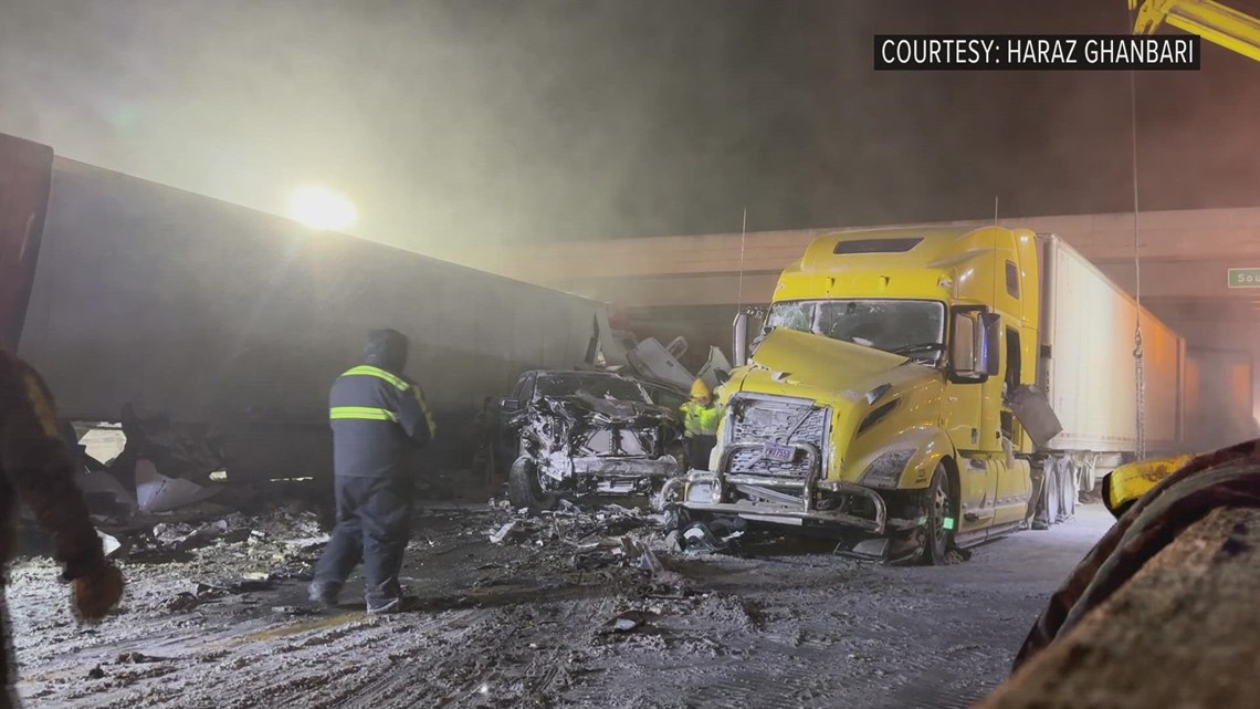 VIDEO: Crews work into the night at scene of fatal, 46-vehicle Ohio ... VIDEO: Crews work into the night at scene of fatal, 46-vehicle Ohio ...