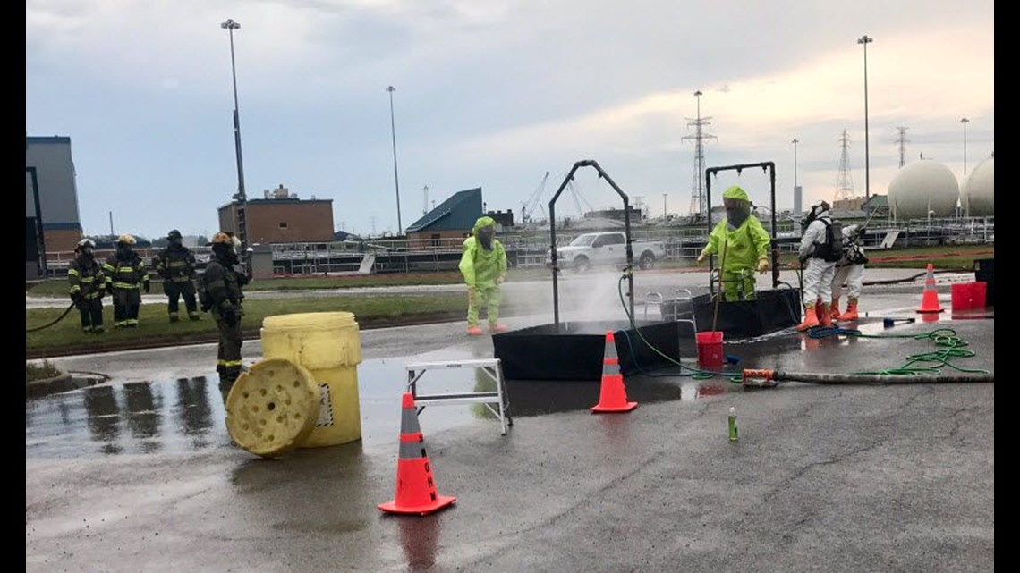 Portion of wastewater treatment facility evacuated due to chlorine leak ...