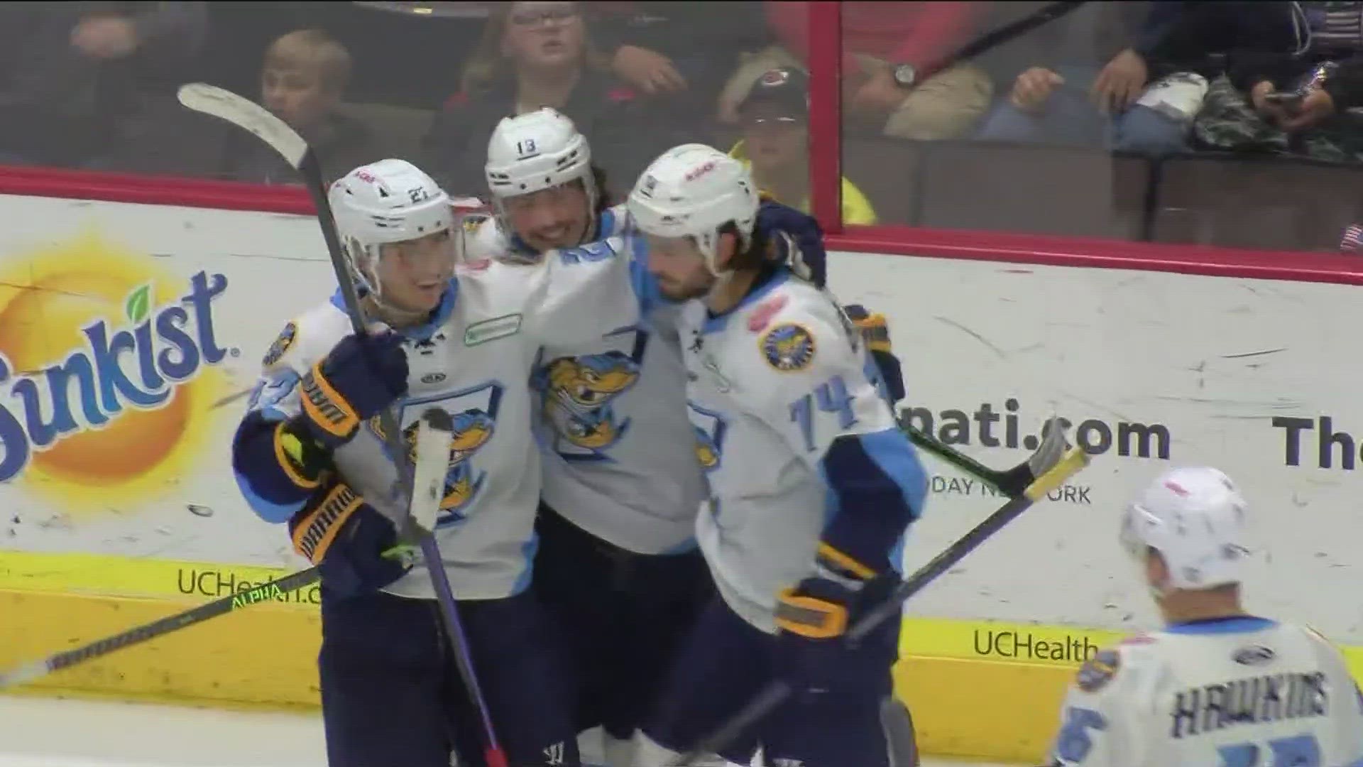 Toledo Walleye knock down Cincinnati, take 1-0 series lead | Kelly Cup ...