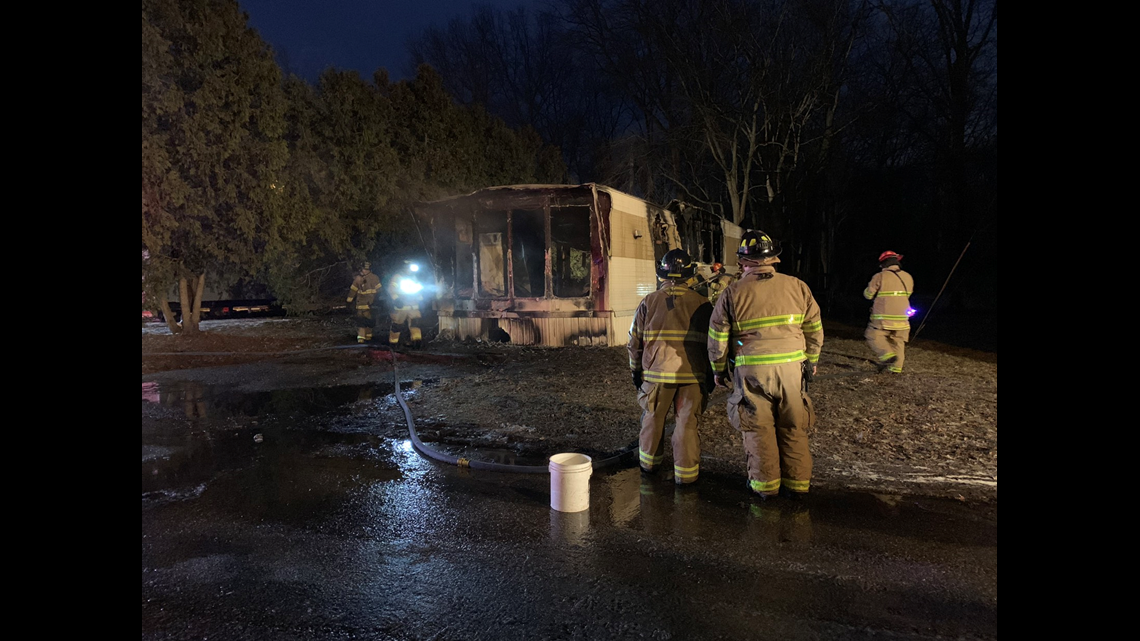 Swanton mobile home up in flames | wtol.com