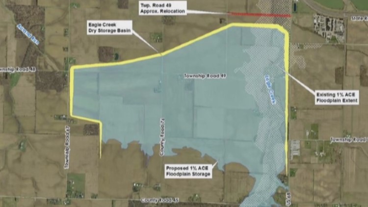 Eagle Creek flood basin plan approved in Hancock Co. | wtol.com