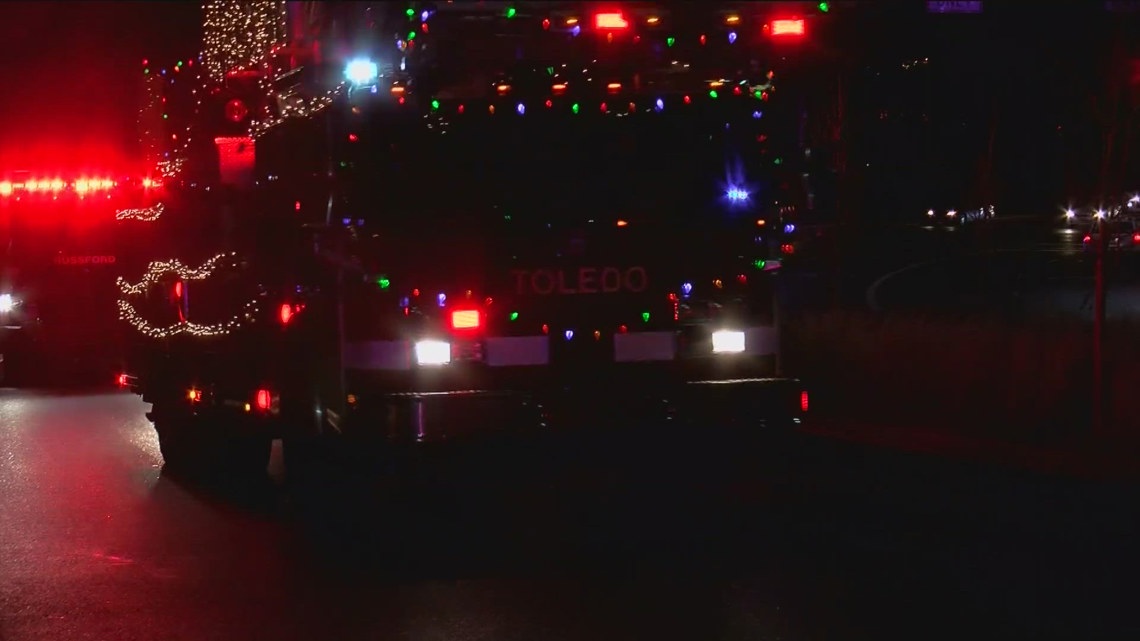 'We're lighting the way for Santa': First responders carry out ...