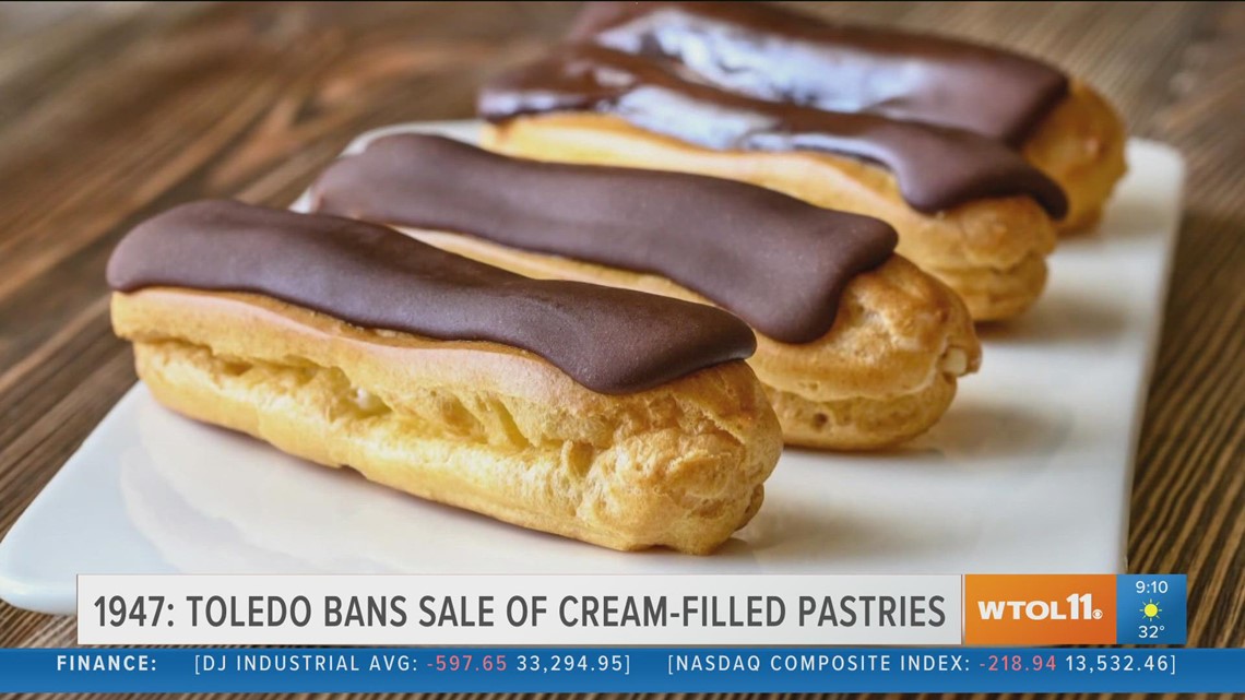 1947: Toledo banned the baking and selling of cream filled pastries ...