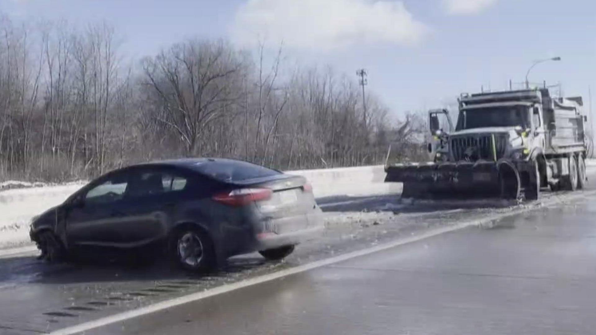 Multiple ODOT plows hit Monday, no major injuries reported | wtol.com