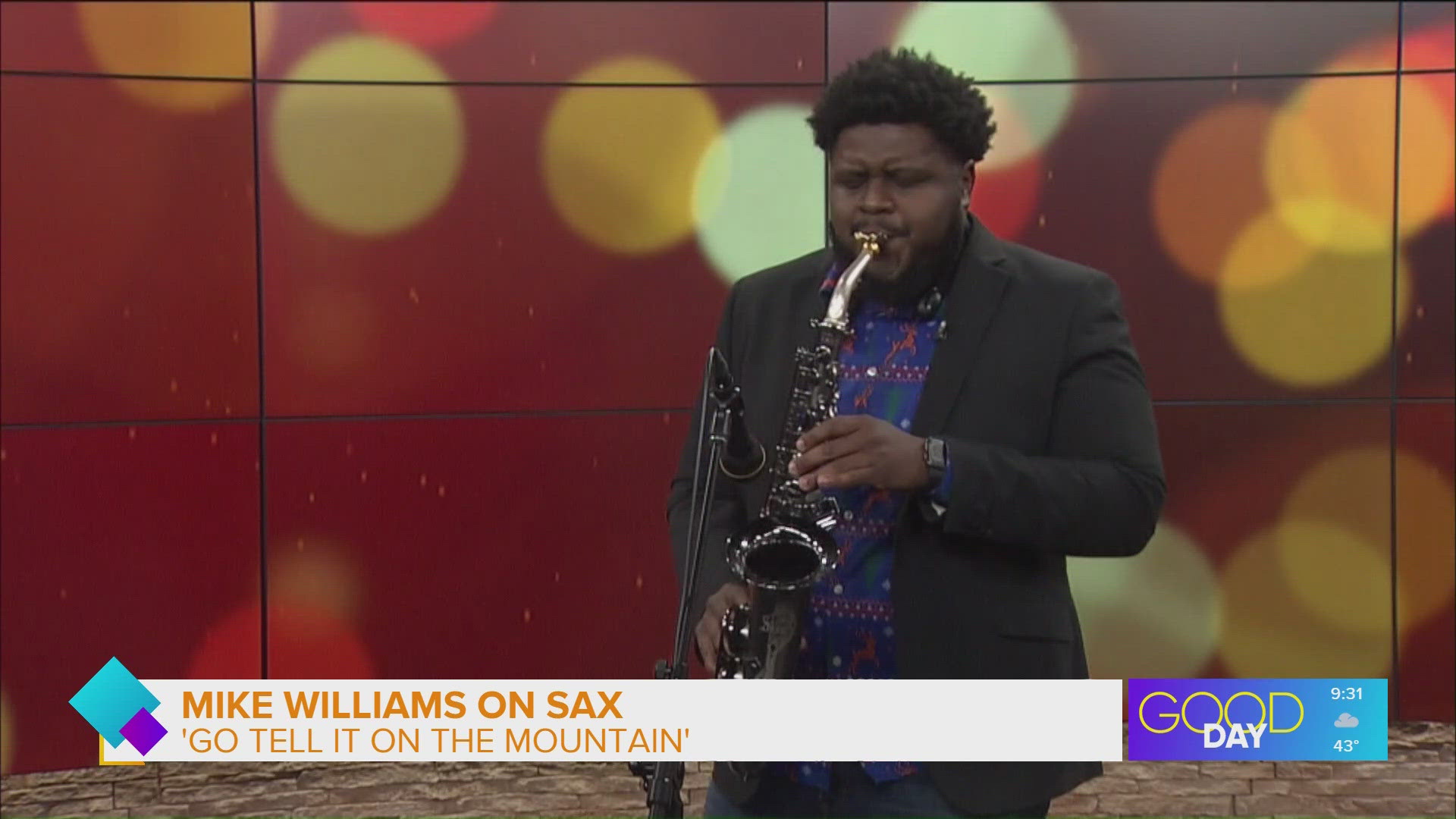'Go Tell It on the Mountain' performed by Mike Williams on saxophone ...