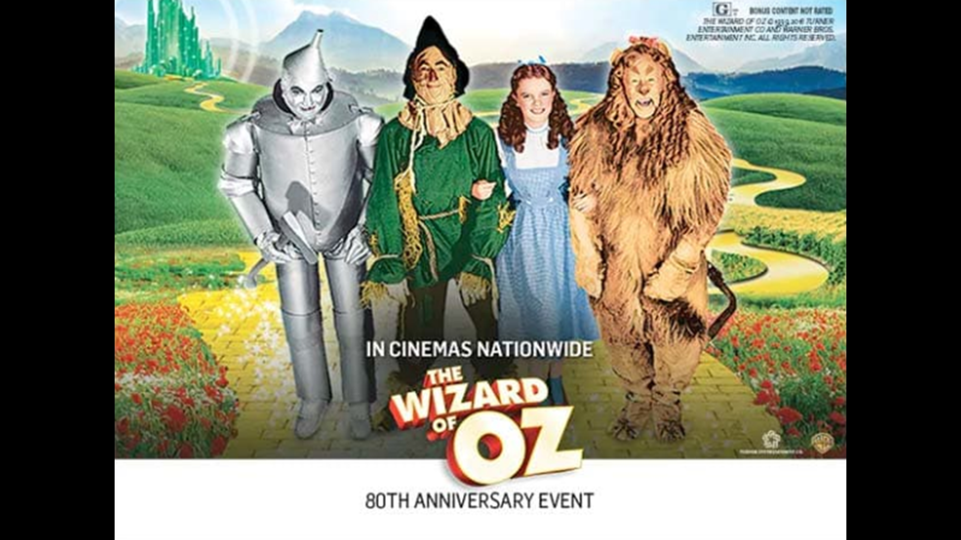 ‘The Wizard of Oz’ coming to theaters to celebrate 80th anniversary as ...