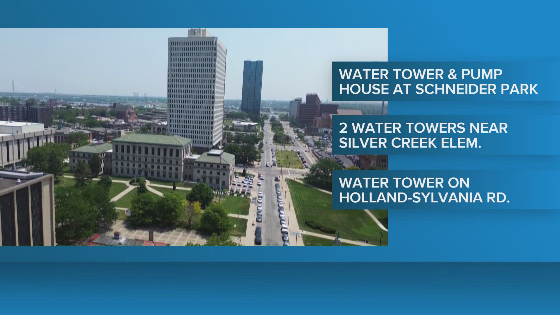 City starting work on four new water towers next week | wtol.com