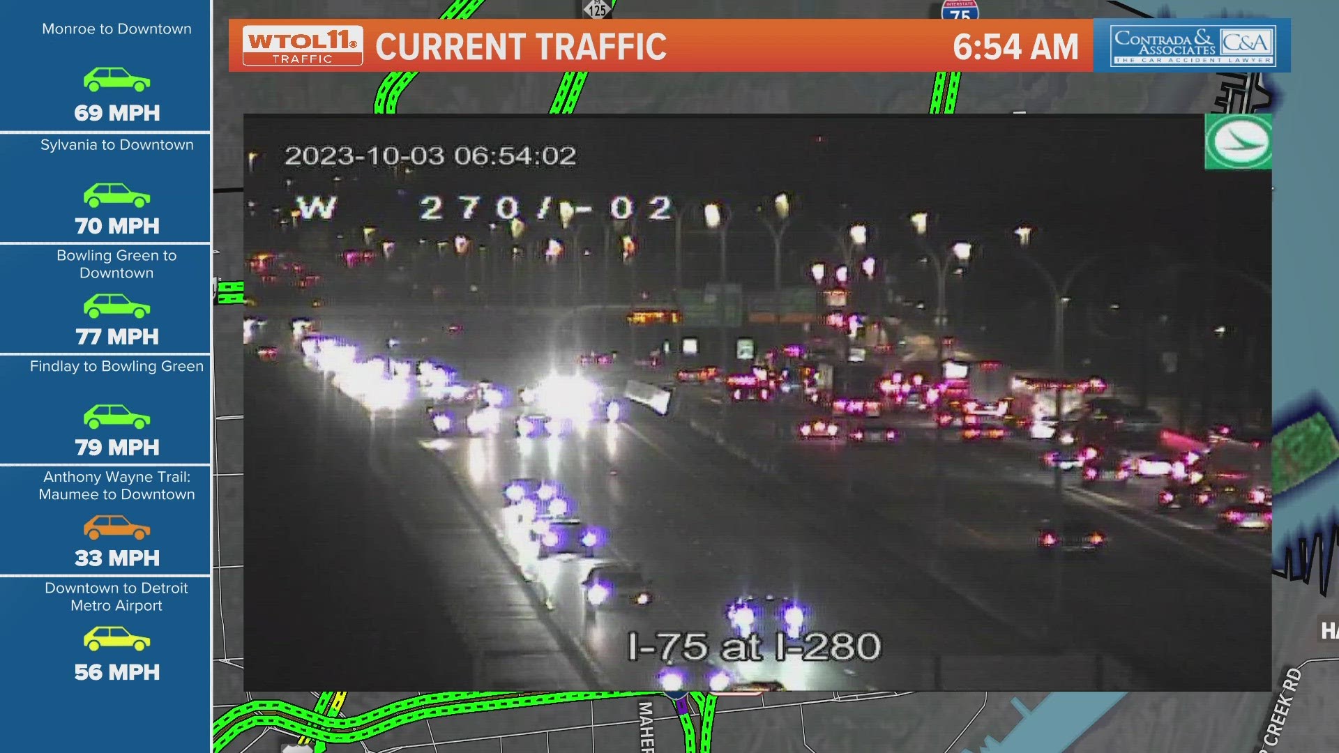 Crash causes morning ramp closure on I-75 south at I-280 | wtol.com