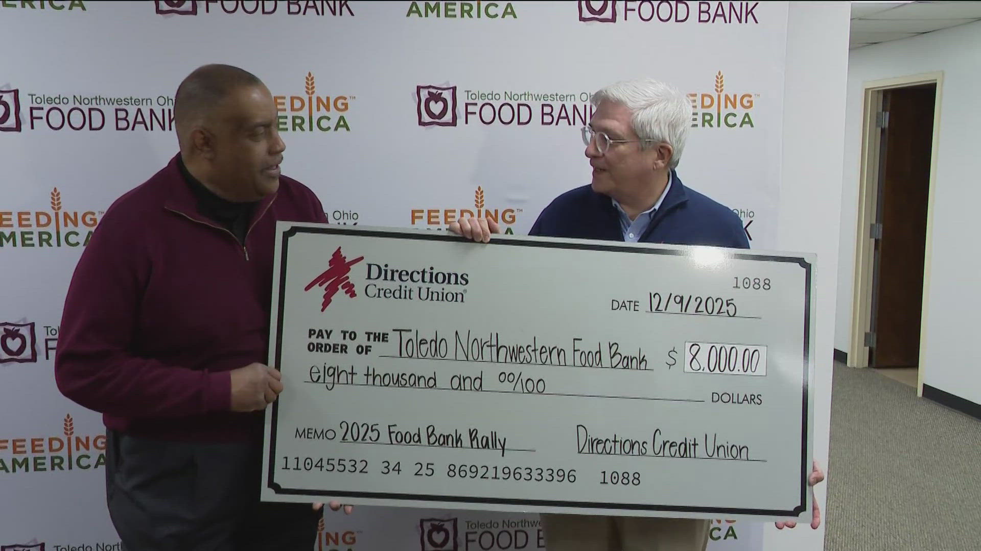 Toledo Northwestern Ohio Food Bank receives donation from Directions ...