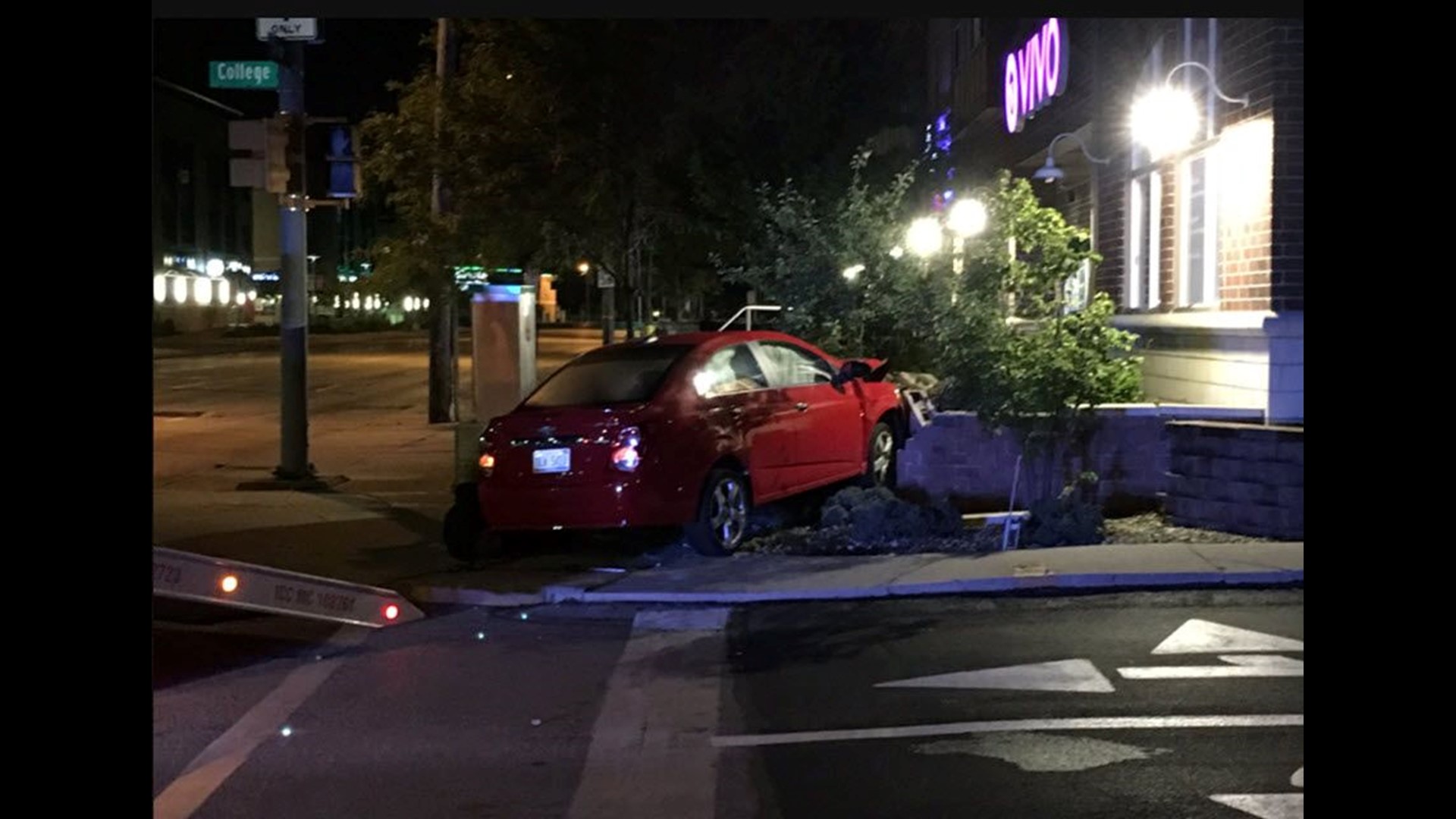 Car totaled after crashing into brick wall | wtol.com
