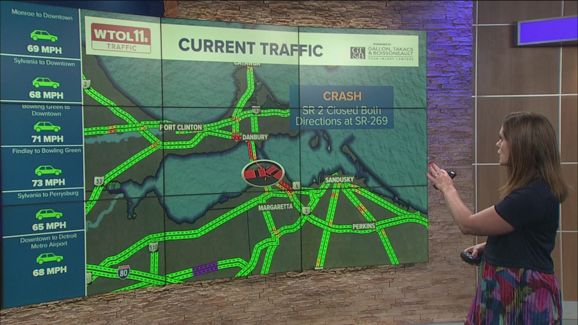 7-vehicle crash on Edison Bridge closes both directions of SR-2 in Erie ...
