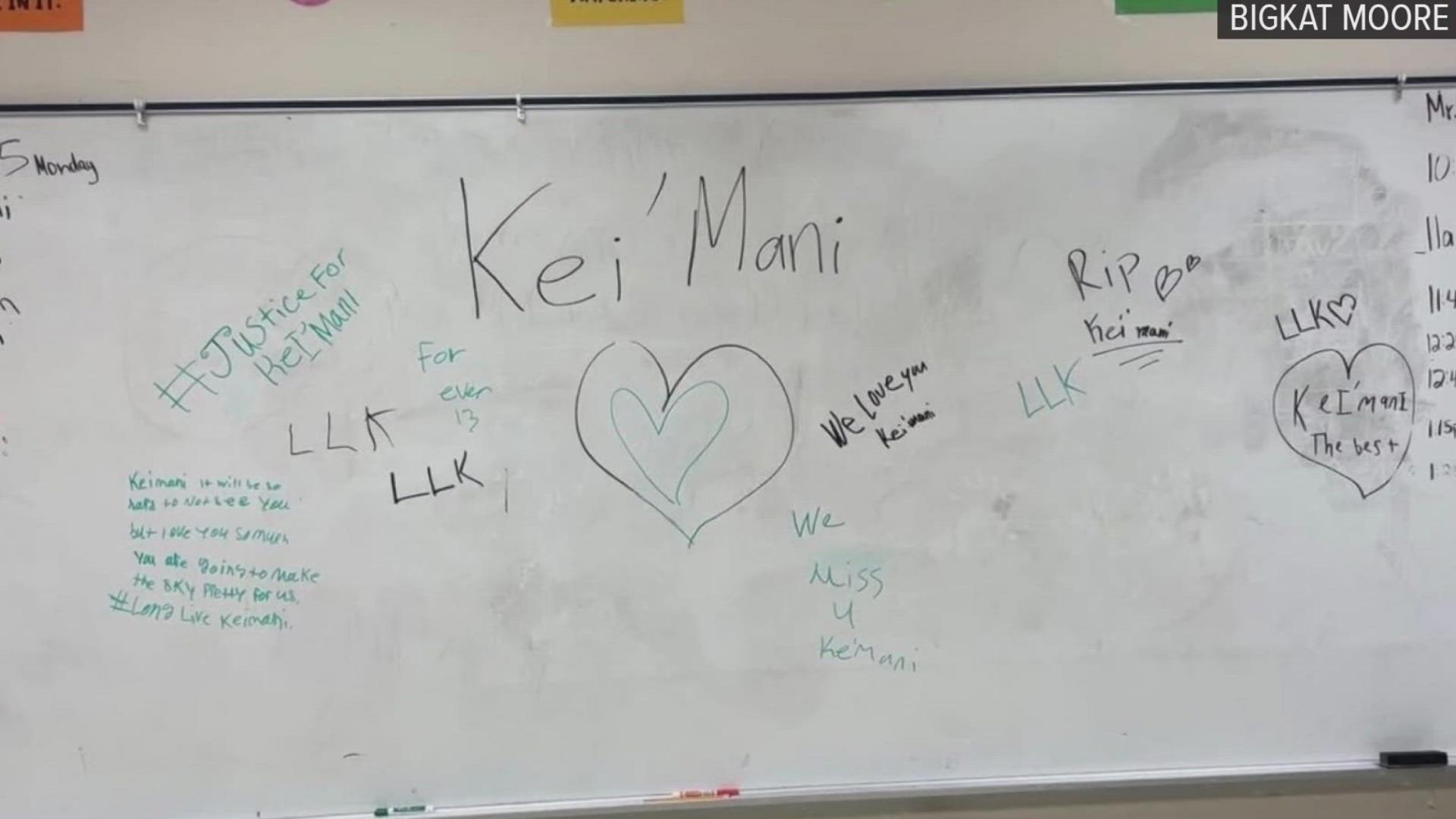 Local woodworker building memorial bench for Kei'Mani Latigue's school | wtol.com