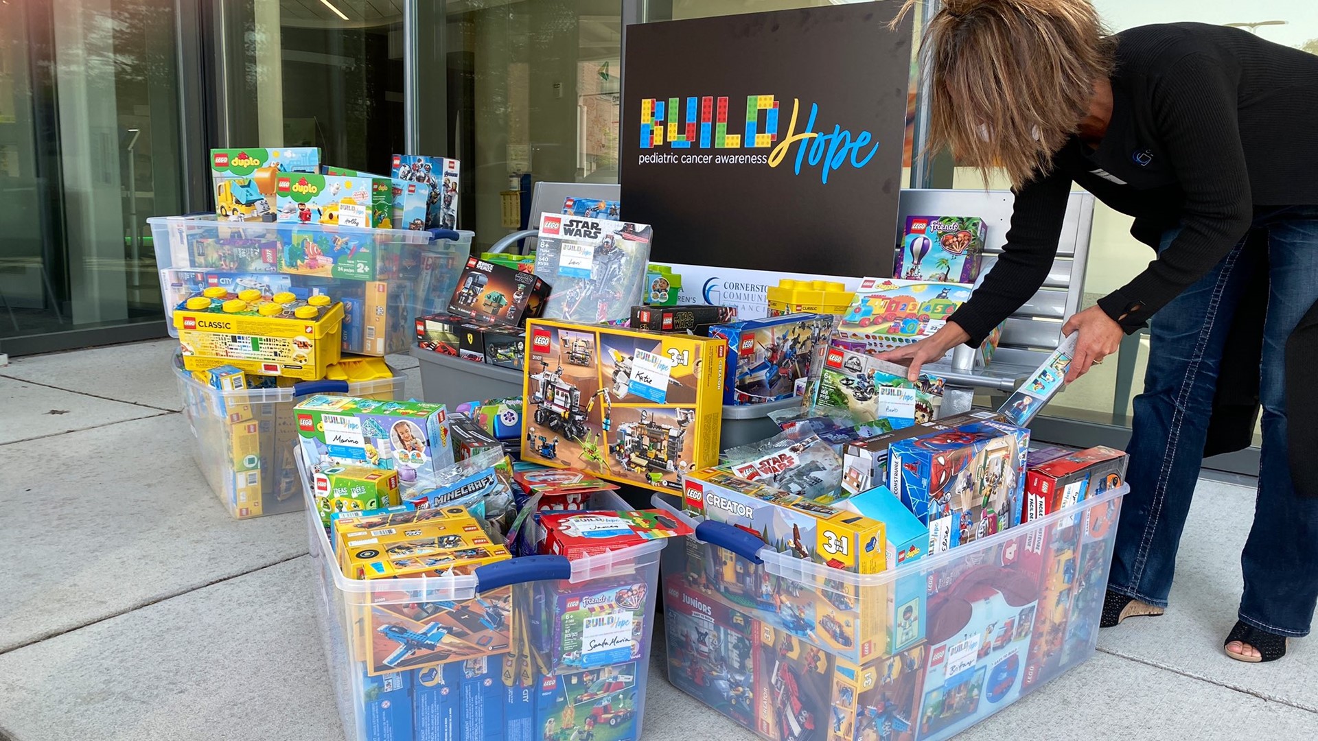 Large Lego donation delivered to ProMedica Russell J. Ebeid Children's ...