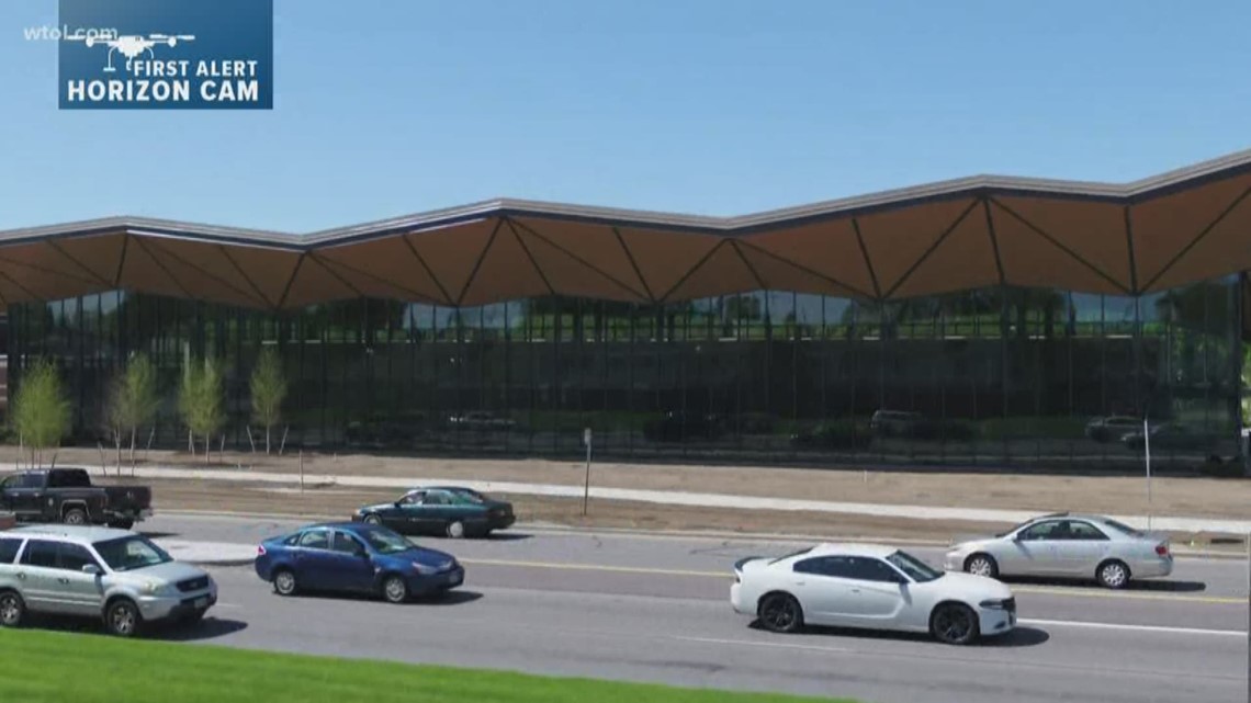 Drone video: Mott branch library opens Friday | wtol.com