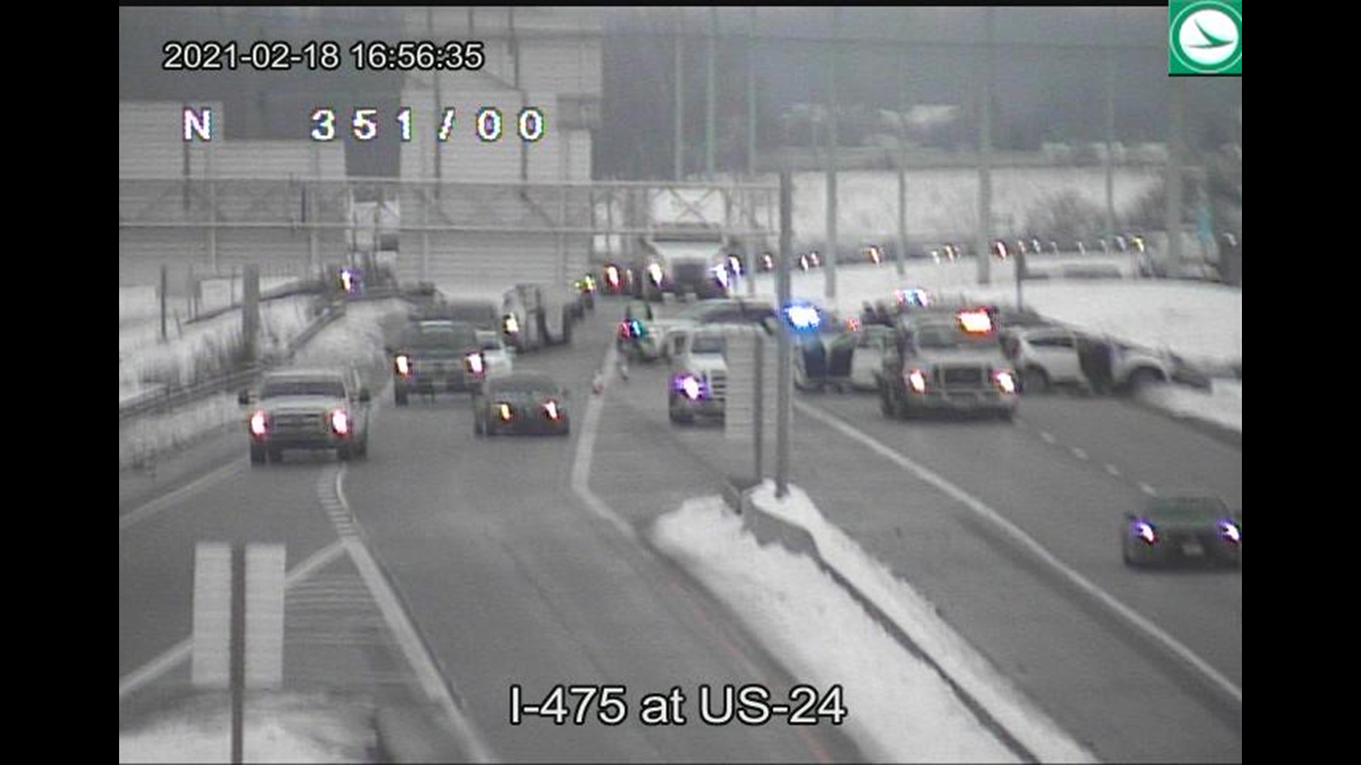 3 Injured In 5 Vehicle Crash On I 475 Southbound Wtol