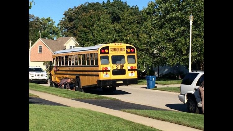 School bus hits car while turning too sharp, no injuries reported ...