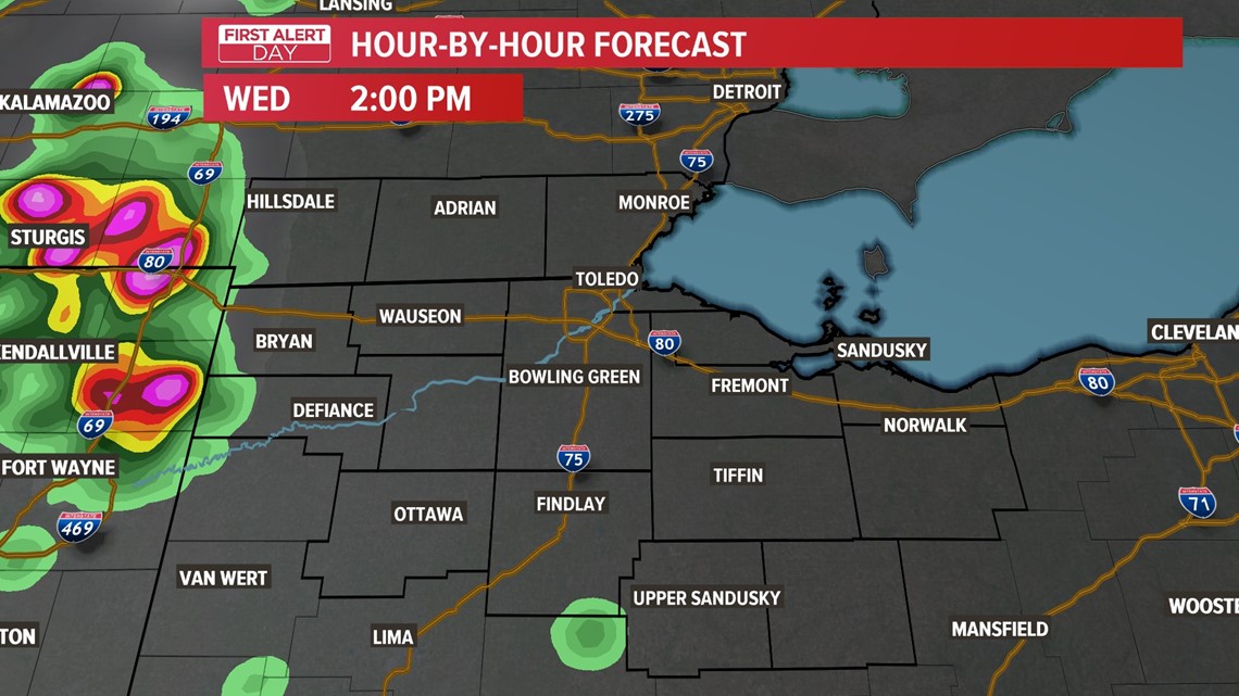 Radar images of when severe storms hit Toledo area today | wtol.com