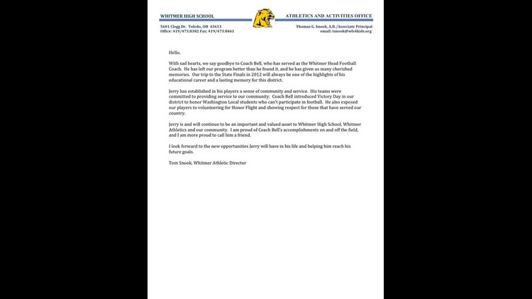 ONLY ON 11: Jerry Bell discusses resignation as Whitmer football coach ...