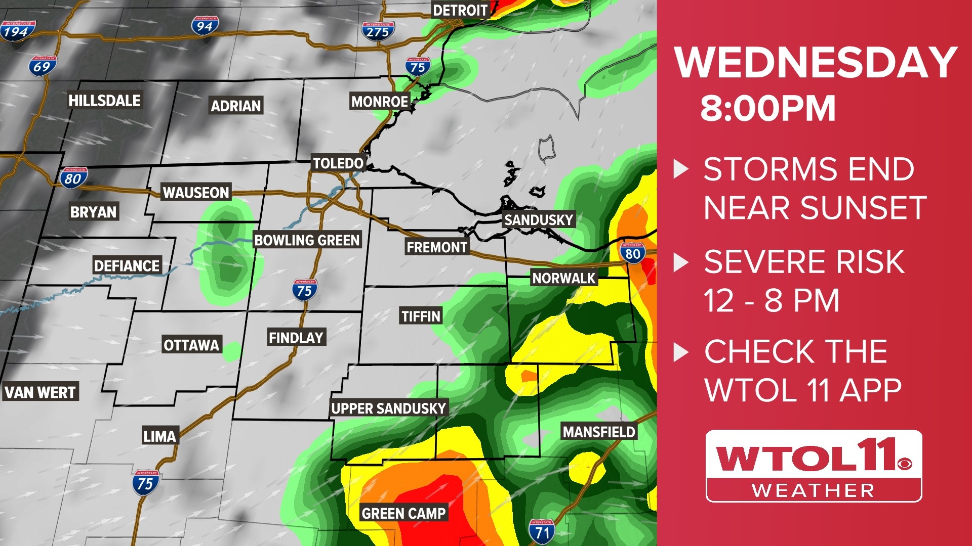 WTOL 11 Weather | Alert Day issued for Wednesday storm potential | wtol.com