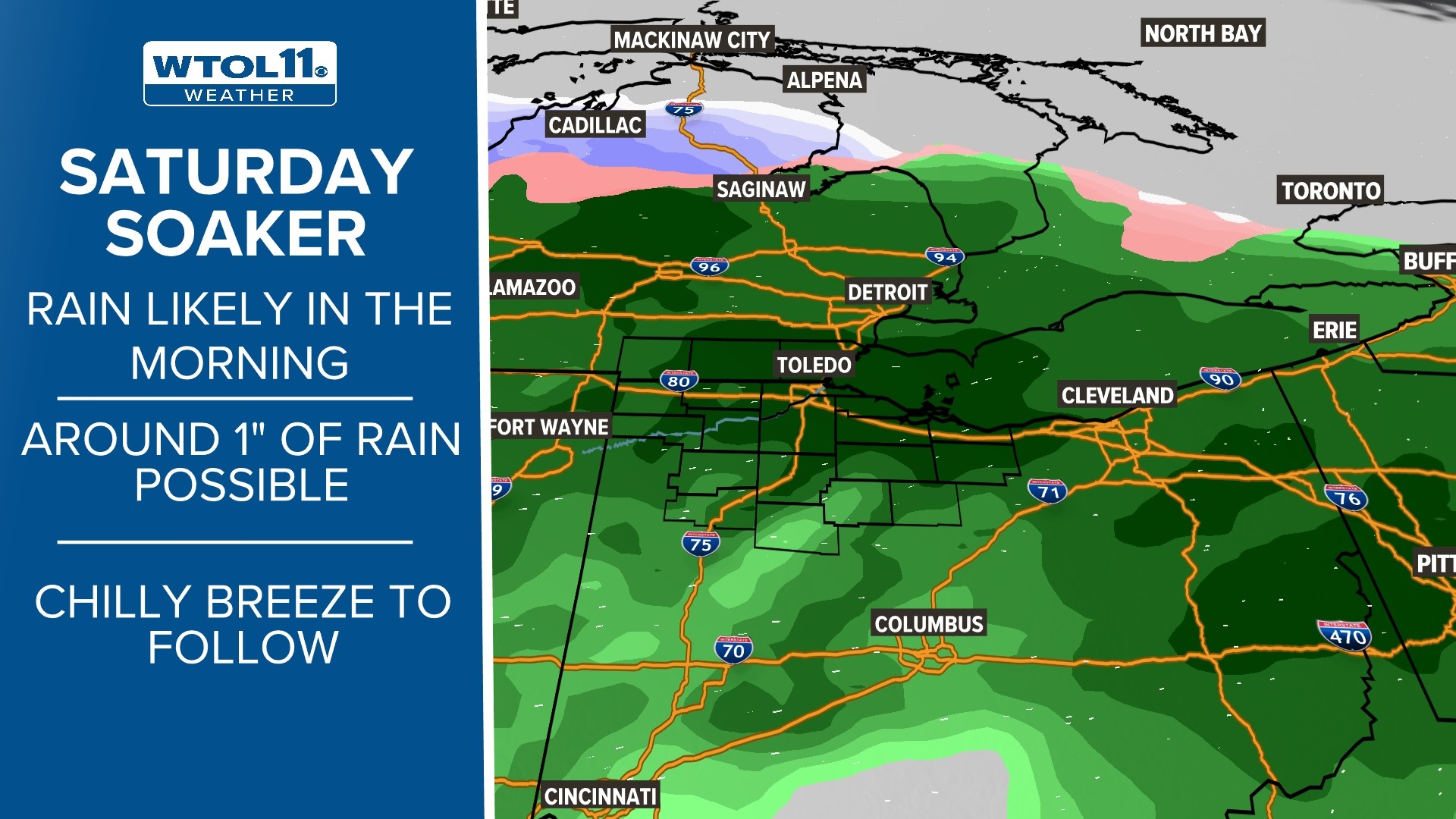 More heavy rain ahead Saturday | WTOL 11 Weather | wtol.com