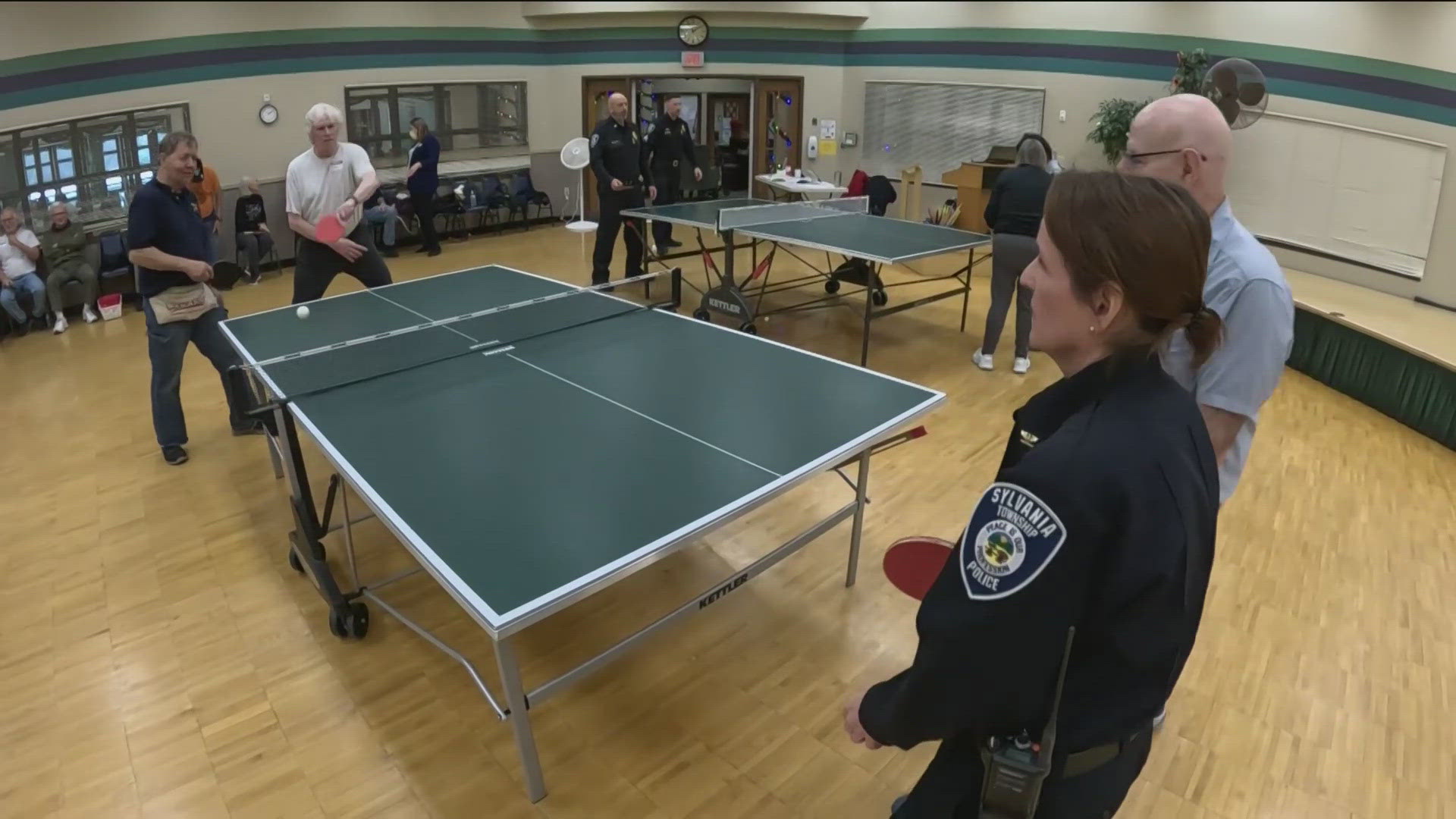 Sylvania Senior Center hosts ping pong tournament between officers and ...