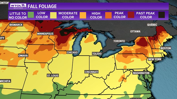 When will peak fall color arrive in Ohio? | wtol.com