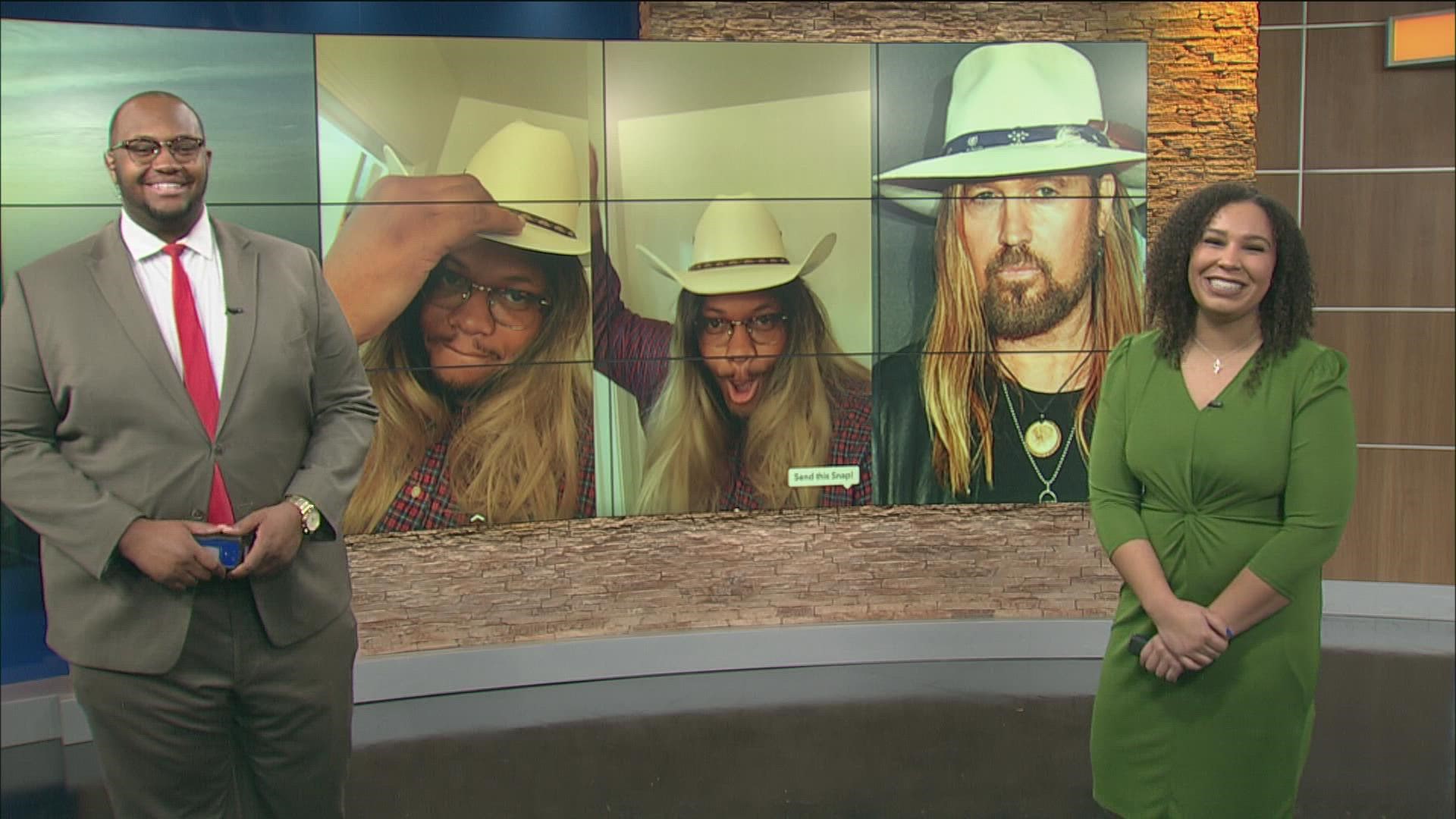 Meteorologist Matt Willoughby dresses as Billy Ray Cyrus for Halloween ...
