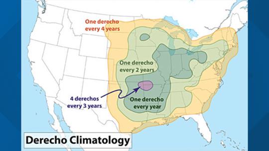 Remembering the June 2012 derecho and it's path of destruction | wtol.com