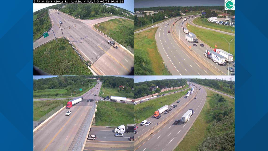 I-75 northbound reopens near Alexis Road after semi truck crash | wtol.com