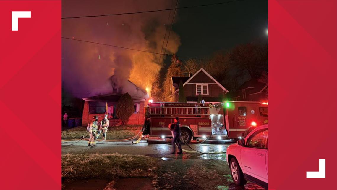 Firefighters battle flames at central Toledo home | wtol.com