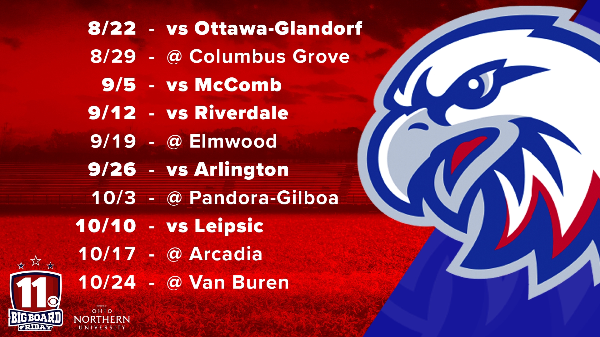 Liberty-Benton Eagles - Big Board Friday Countdown | wtol.com