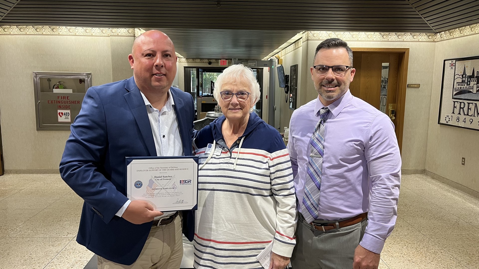 Fremont Mayor Danny Sanchez recognized as 'Patriotic Employer' | wtol.com