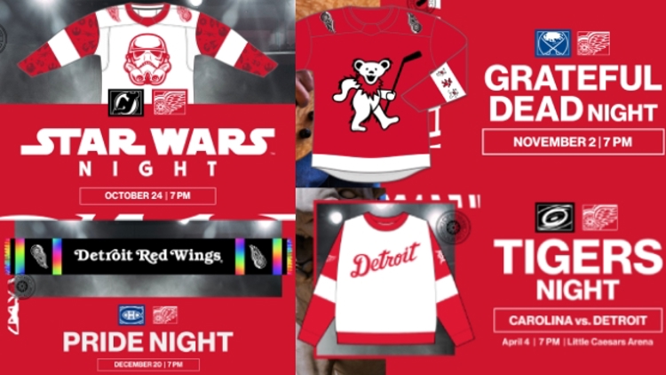 Detroit Red Wings promo giveaways and 2024-25 season theme games | wtol.com