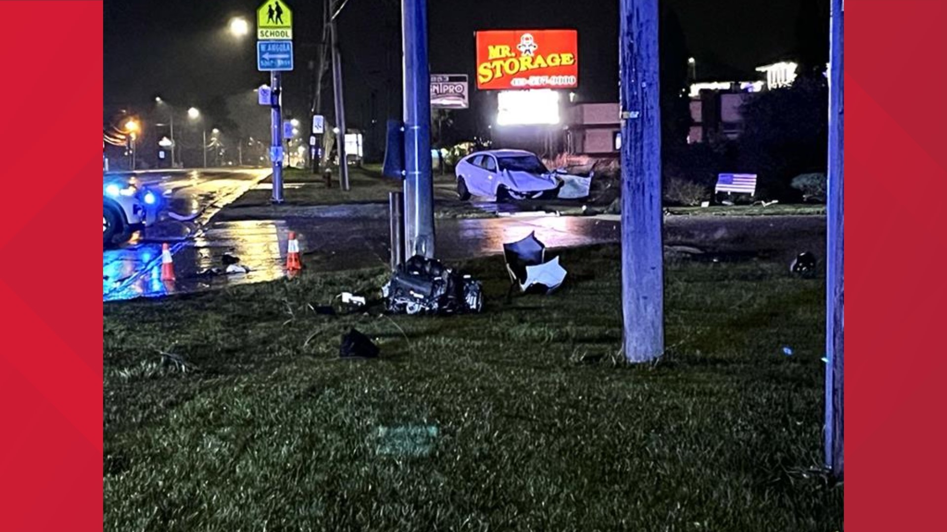 Man ejected after crashing speeding car into utility pole | wtol.com
